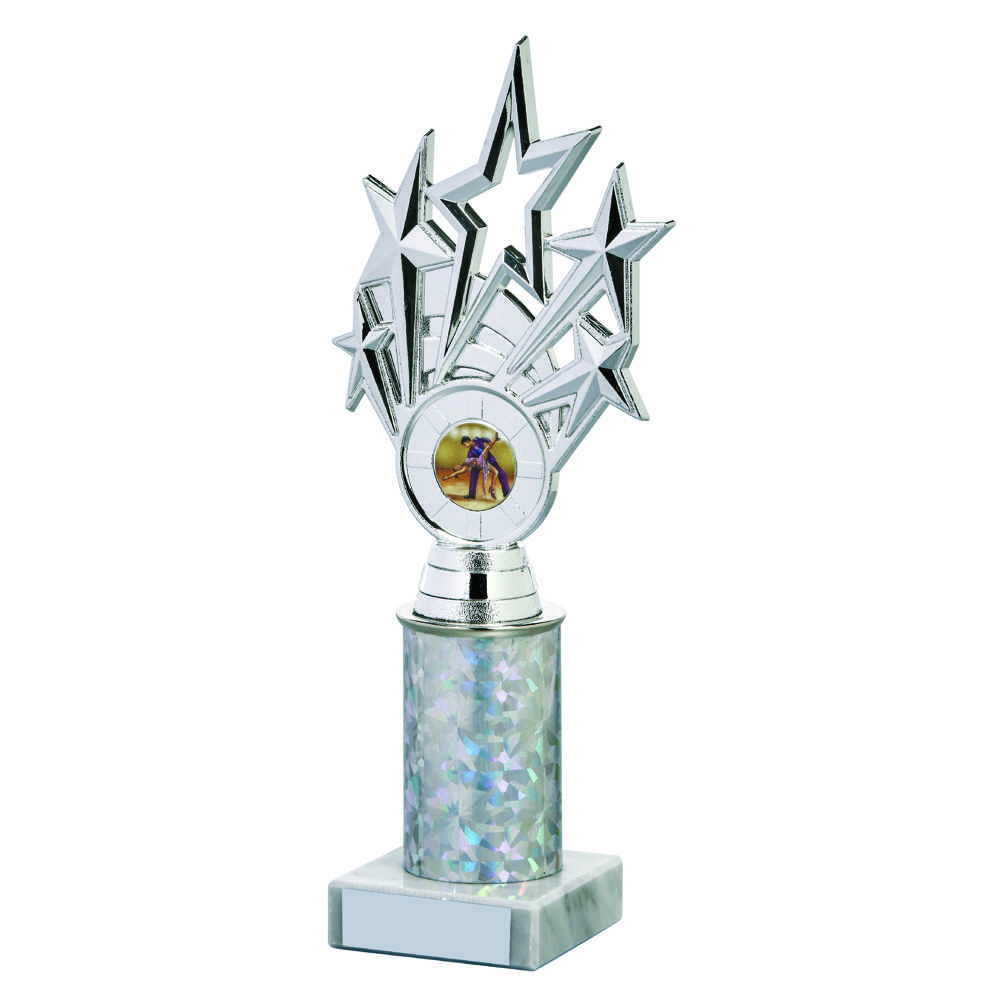 Shooting Stars Trophy Chrome - Star trophies from OnlineTrophies